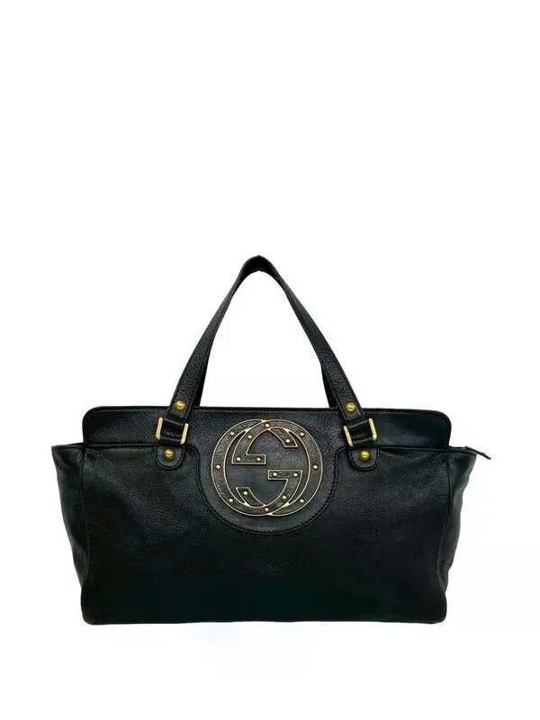 Gucci Interlocking G Studded Blondie Tote Bag