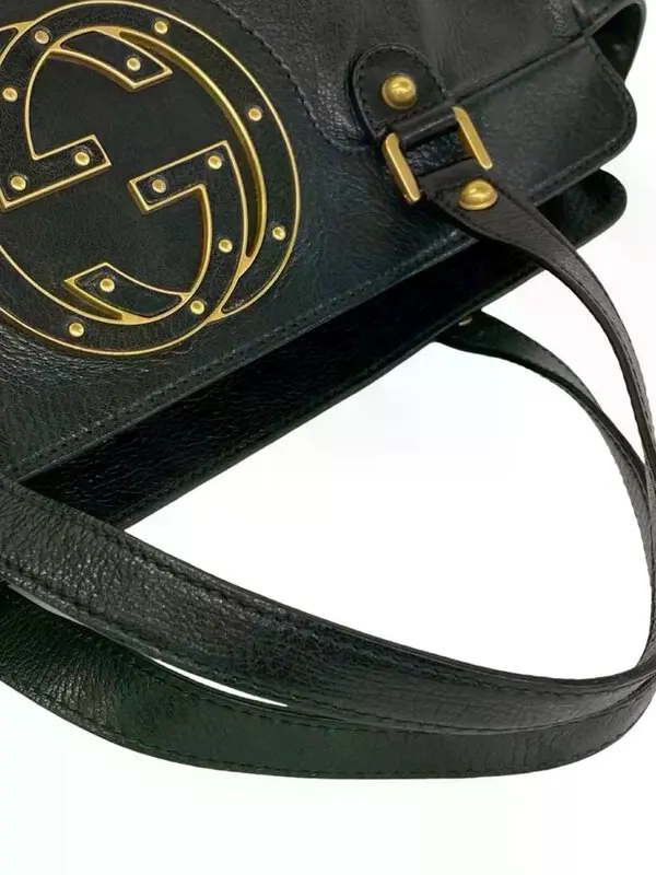 Gucci Interlocking G Studded Blondie Tote Bag