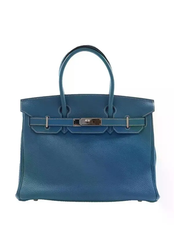 Hermès Birkin 30 Togo Leather Handbag - Blue
