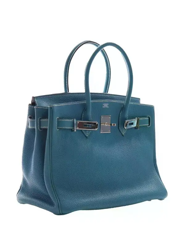 Hermès Birkin 30 Togo Leather Handbag - Blue