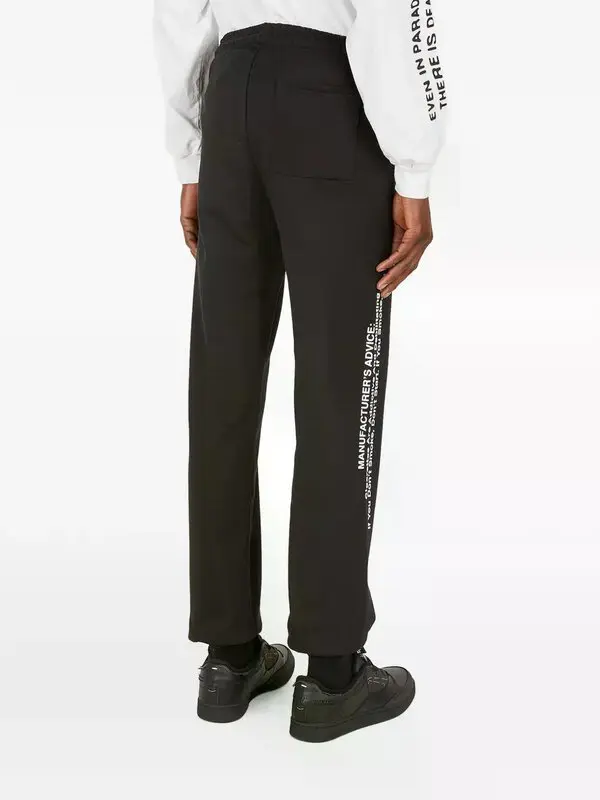 DEATH CIGARETTES Skull Logo Print Trousers