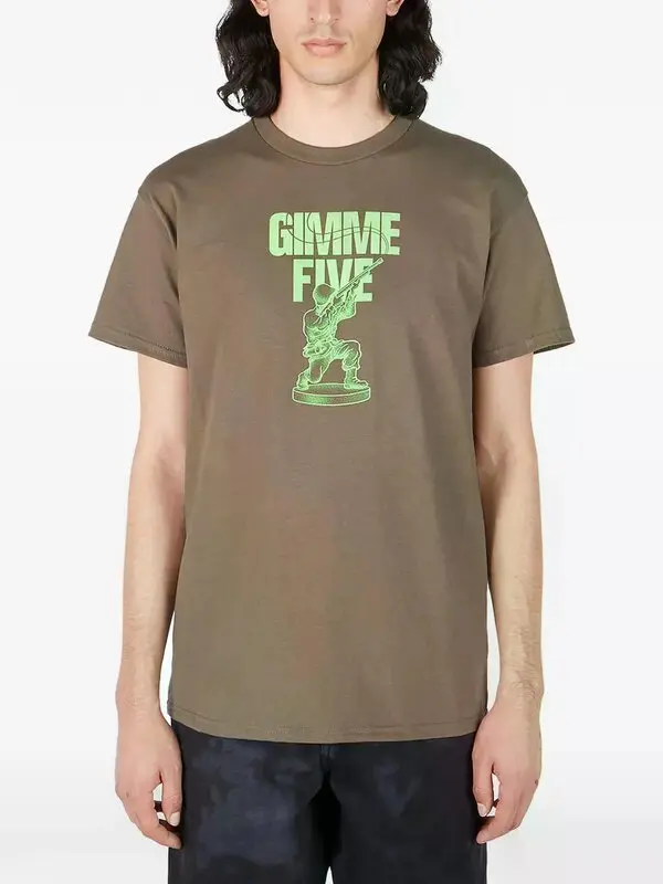 GIMME 5 Soldier Graphic-print T-shirt - Green
