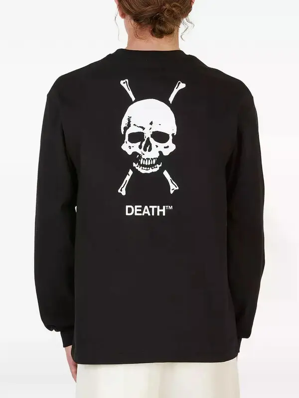 DEATH CIGARETTES Graphic Print Crewneck Sweatshirt