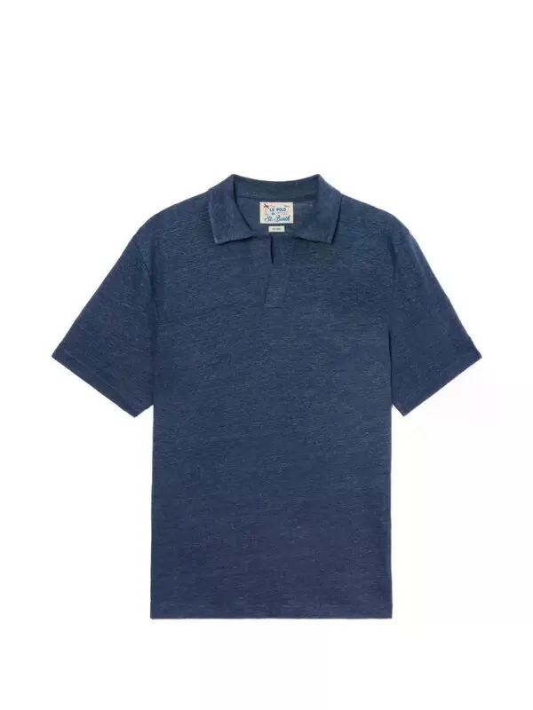 MC2 SAINT BARTH Fraser Polo In Pure Linen