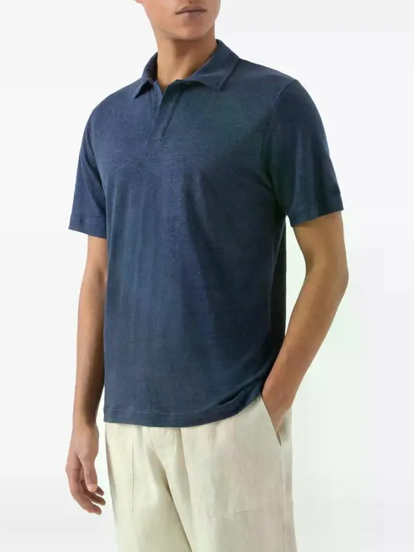 MC2 SAINT BARTH Fraser Polo In Pure Linen