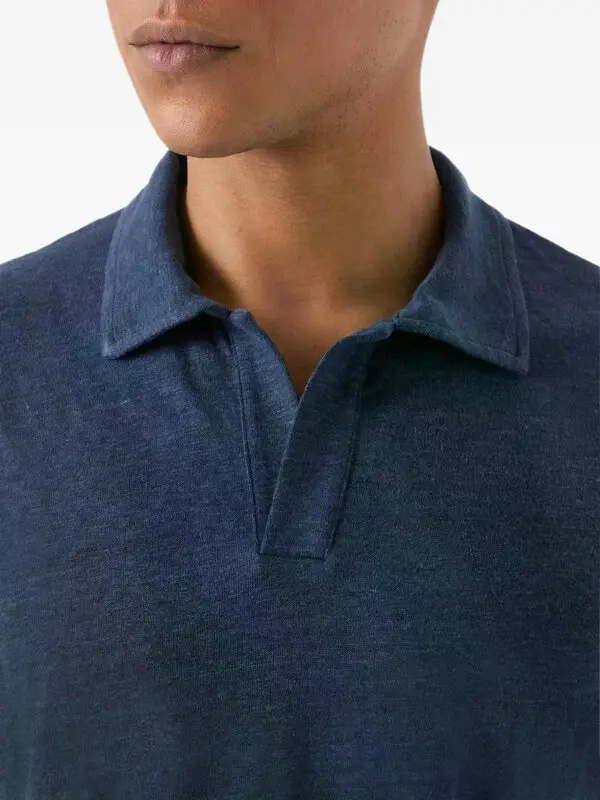 MC2 SAINT BARTH Fraser Polo In Pure Linen