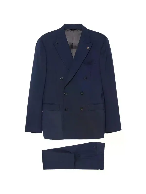 MANUEL RITZ Double-breasted Peak-lapel Suit