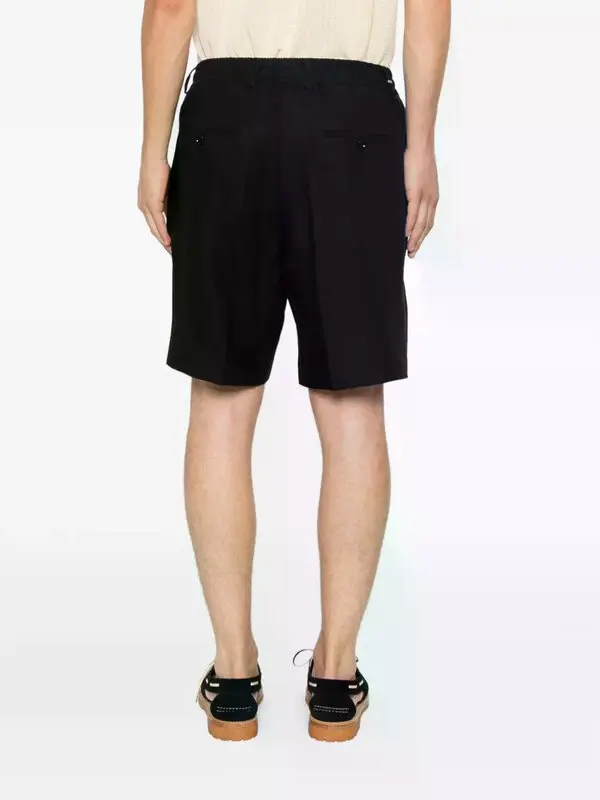 BE ABLE Pleated Elasticated-waist Shorts
