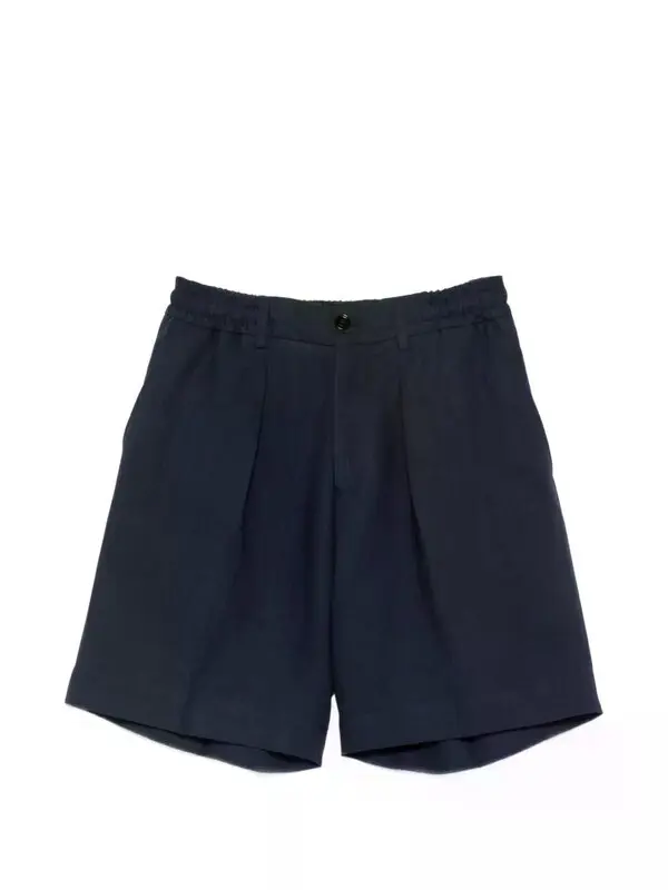 BE ABLE Pleated Elasticated-waist Shorts