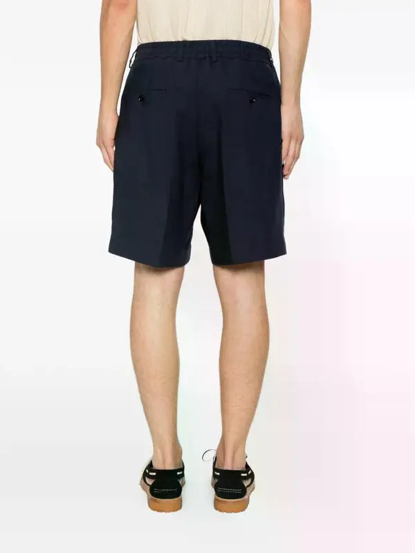BE ABLE Pleated Elasticated-waist Shorts