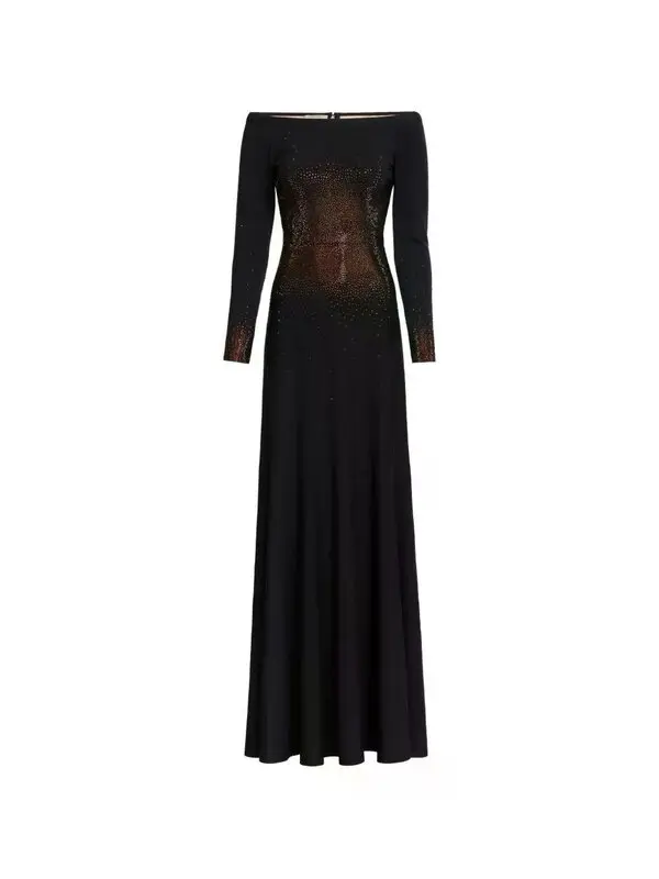 Elie Saab Embellished Maxi Dress - Black