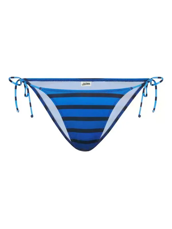 JEAN PAUL GAULTIER Marinière Print Bikini Bottom - Blue