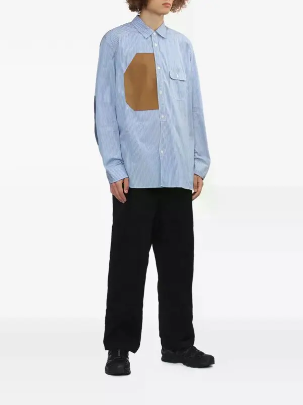 Junya Watanabe Striped Patch-detail Shirt