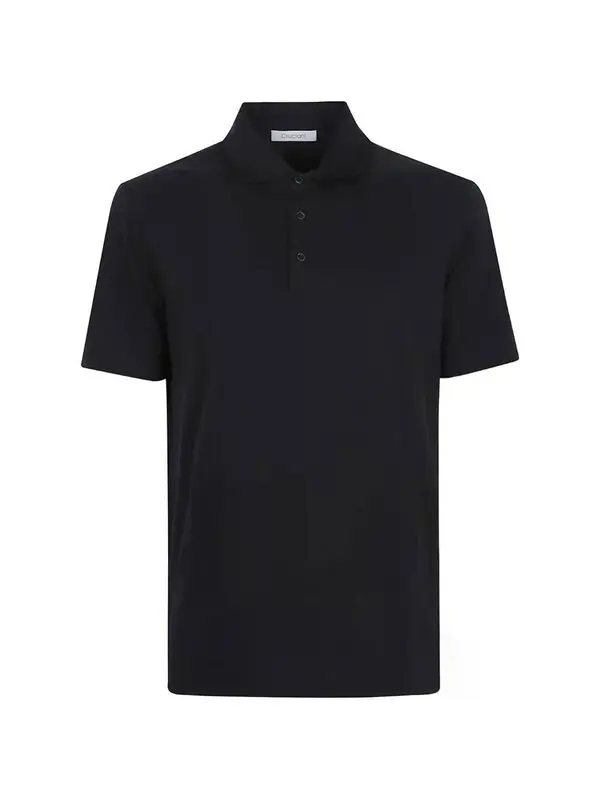 CRUCIANI Short-sleeve Polo Shirt - Blue