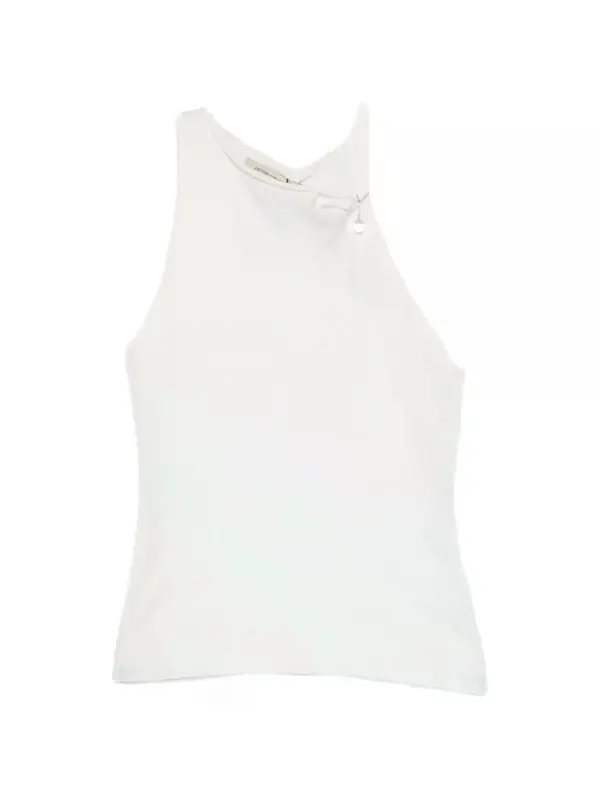 Paloma Wool Lani Asymmetric Neck Knitted Top - Neutrals