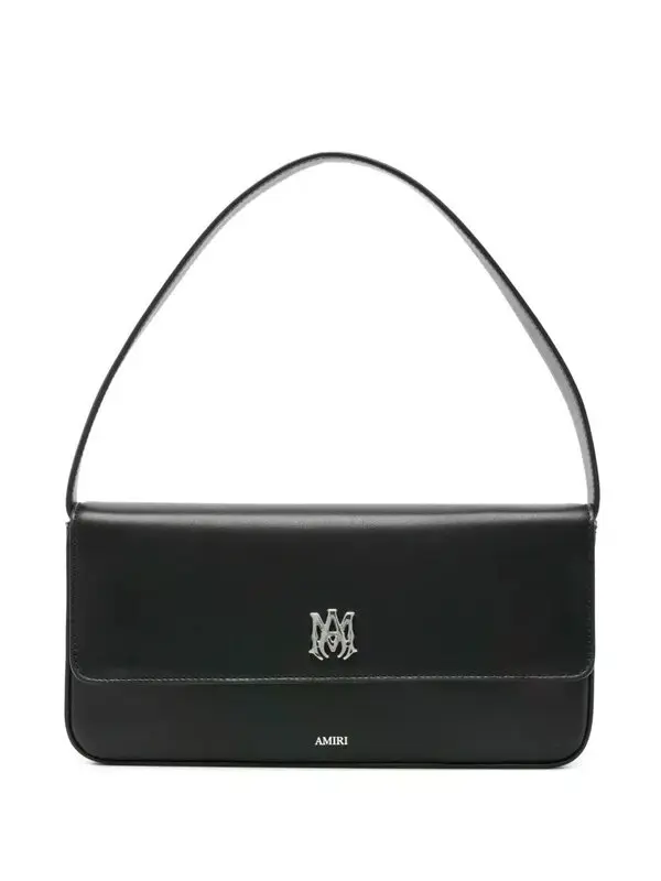 Amiri Leather Shoulder Bag - Black