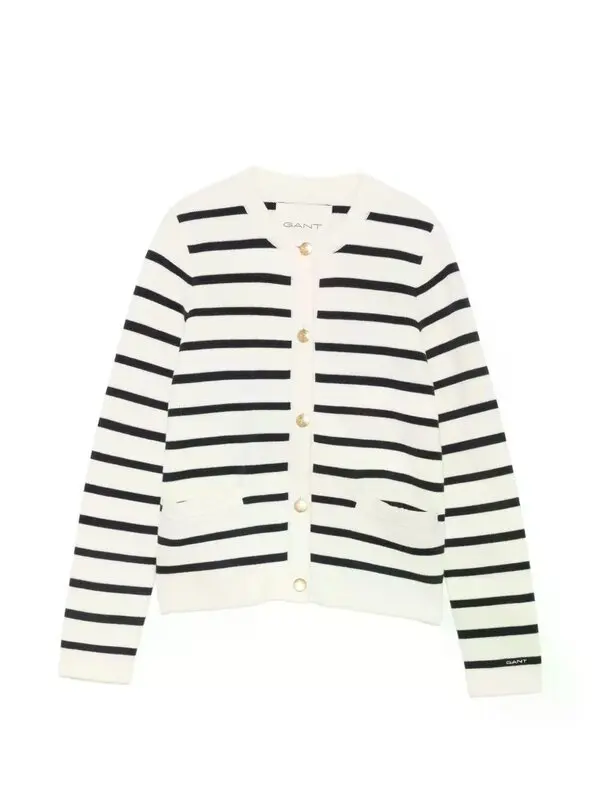 Gant Striped Button-up Cardigan
