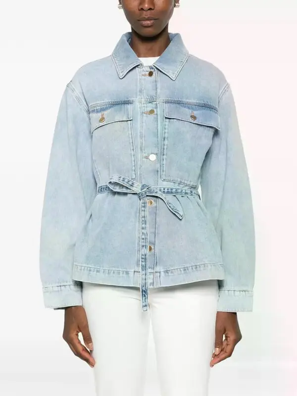Gant Belted Button-up Denim Jacket