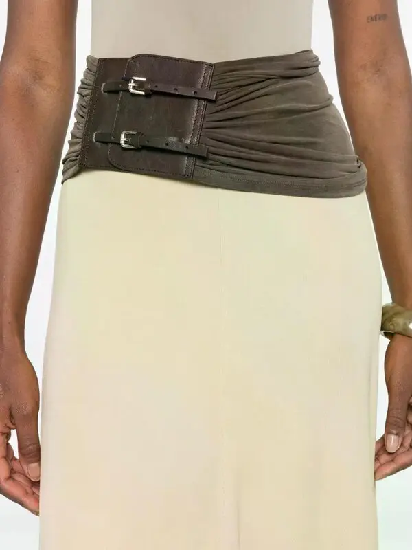 Paloma Wool Adriana Ii Ruched Leather Belt