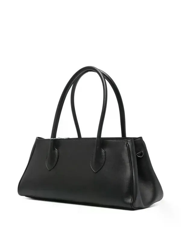 Amiri Logo Plaque Leather Tote Bag