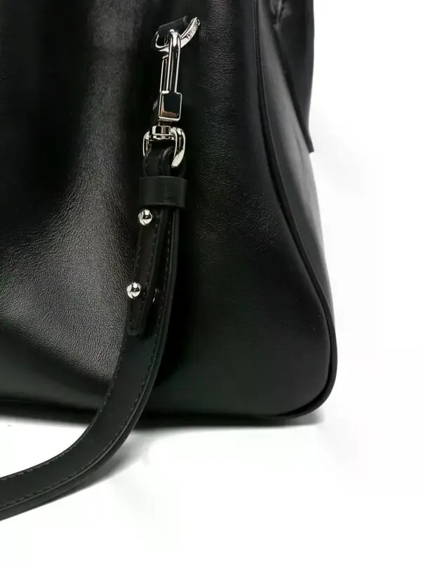 Amiri Logo Plaque Leather Tote Bag