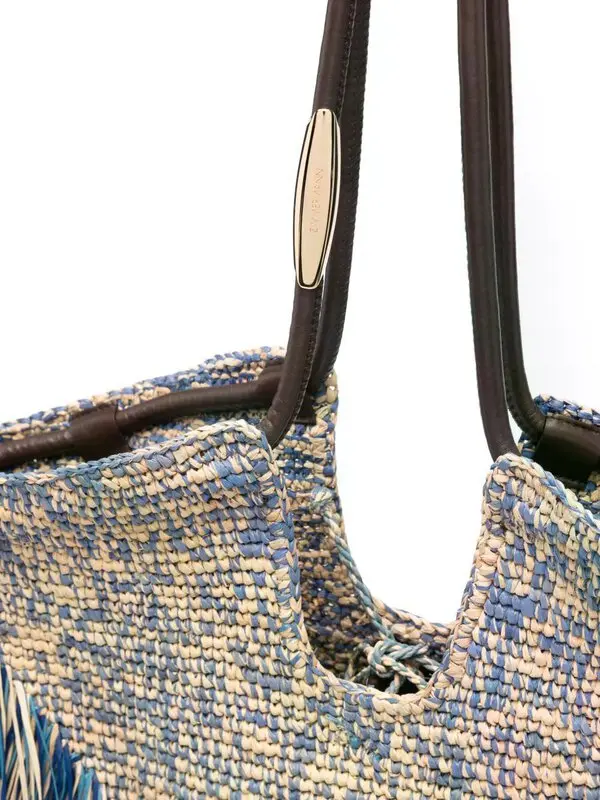 Zimmermann Medium Goldentime Fringed Tote Bag