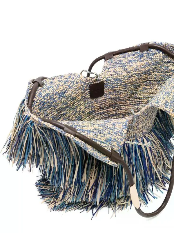 Zimmermann Medium Goldentime Fringed Tote Bag