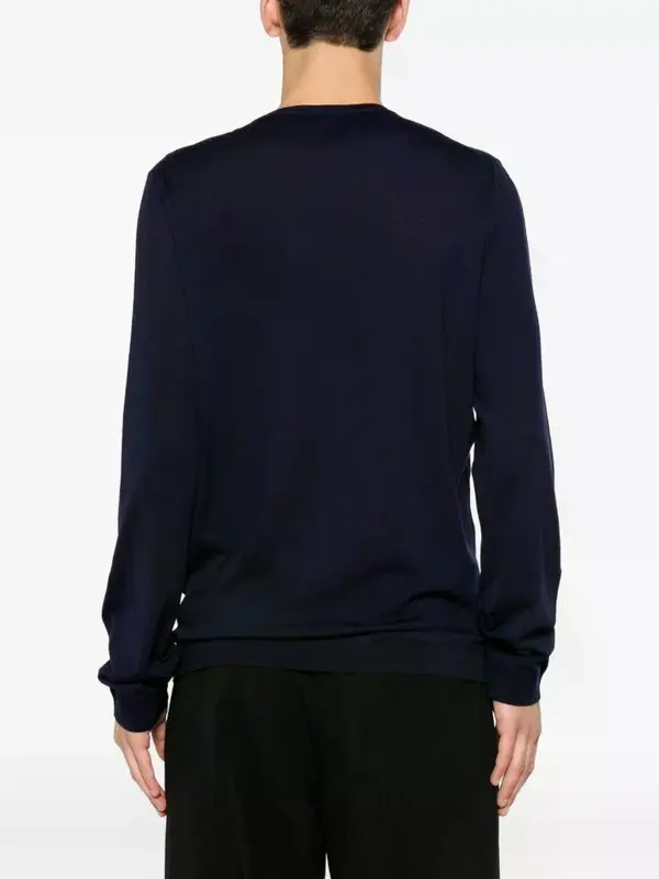 ROBERTO COLLINA Fine-knit Crew-neck Sweater