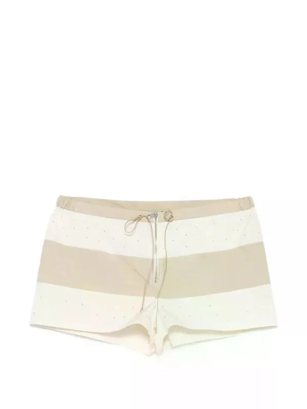 Paloma Wool Zurriola Rhinestone-embellished Shorts - Neutrals