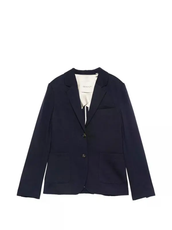 Gant Single-breasted Notch-lapel Blazer - Blue