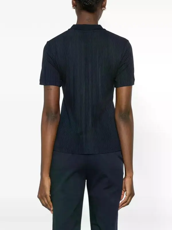 Gant Ribbed Knit Polo Shirt