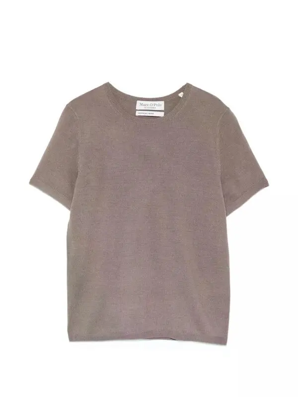Marc O'polo Fine Knit Crew Neck Short Sleeve Top