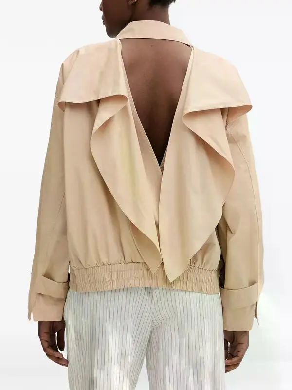 ISABELLE BLANCHE Open-back Elasticated-waist Jacket