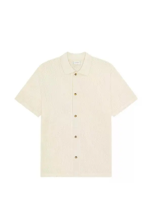 LES DEUX Pointelle Ss Short-sleeve Shirt