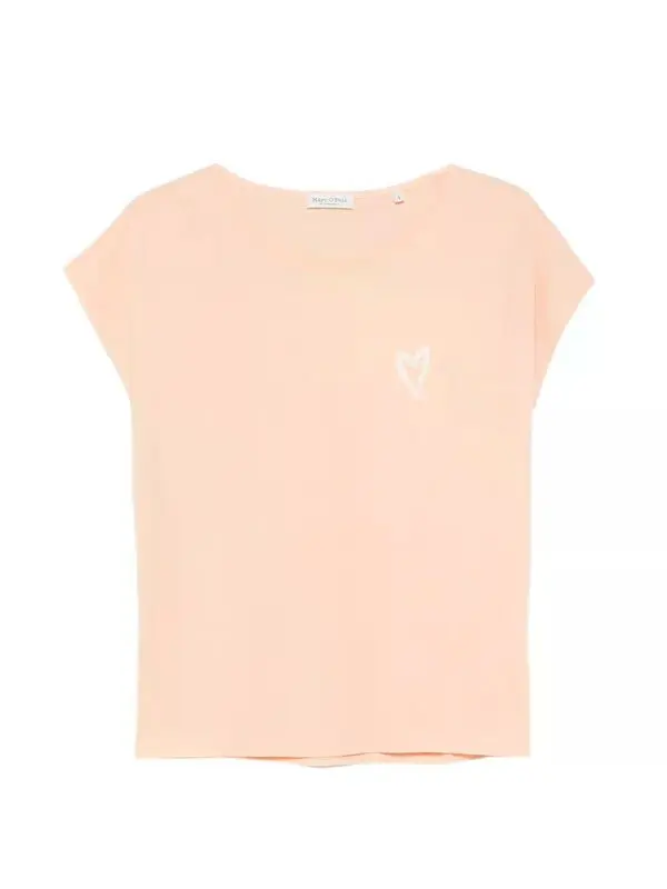 Marc O'polo Heart Print T-shirt - Orange