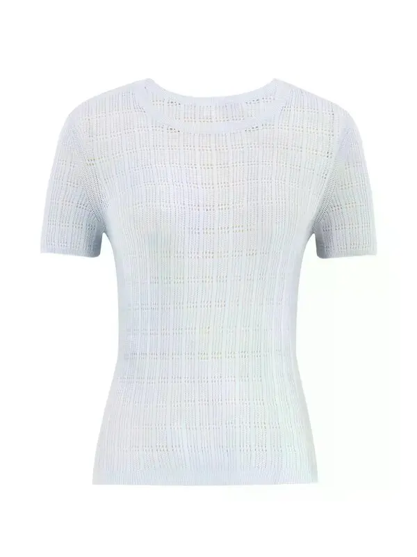 Sablyn Isolde C Pointelle Knit T-shirt - Blue