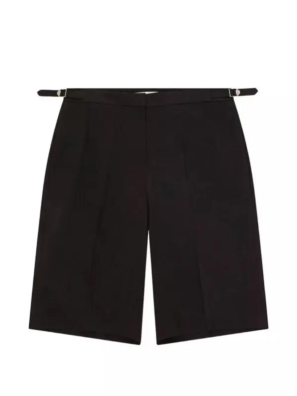 HERSKIND Joel Strap-detail Tailored Shorts - Black