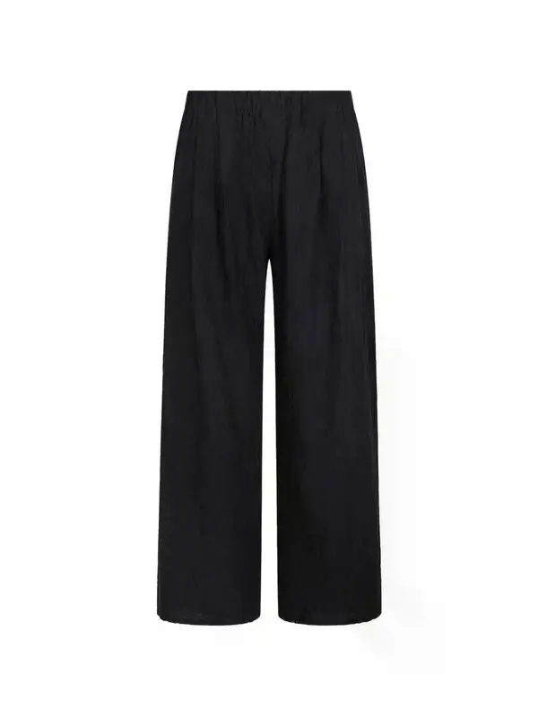Apuntob Crinkled Effect Linen Trousers