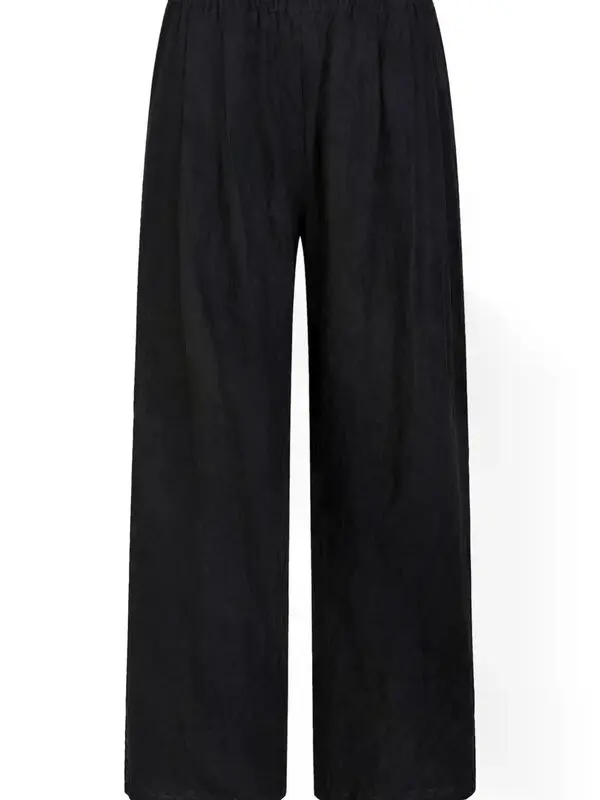 Apuntob Crinkled Effect Linen Trousers
