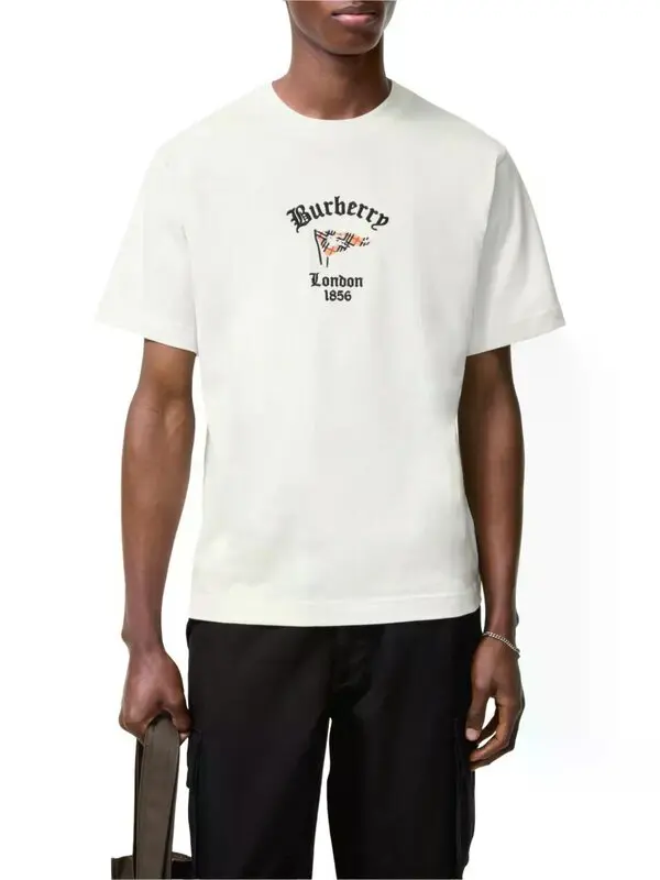 Burberry Check-flag Cotton T-shirt