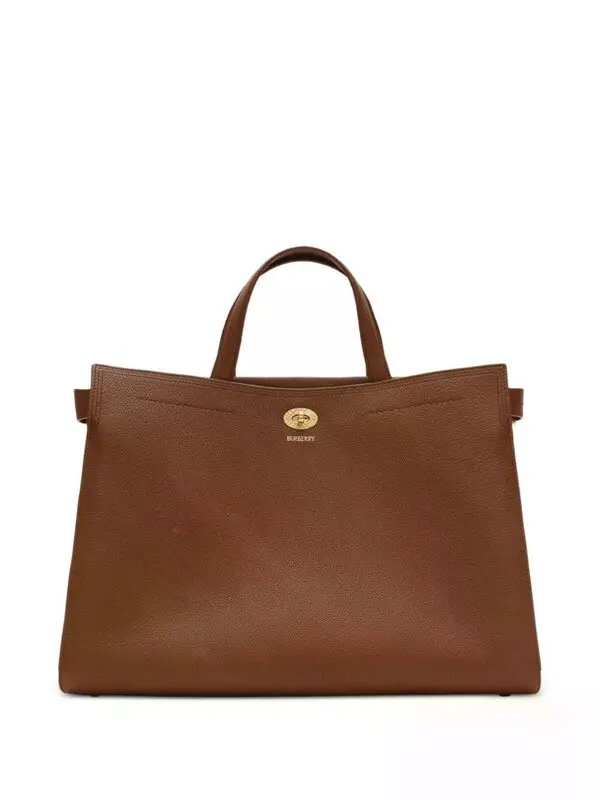Burberry Medium Cotswolds Check Tote - Brown