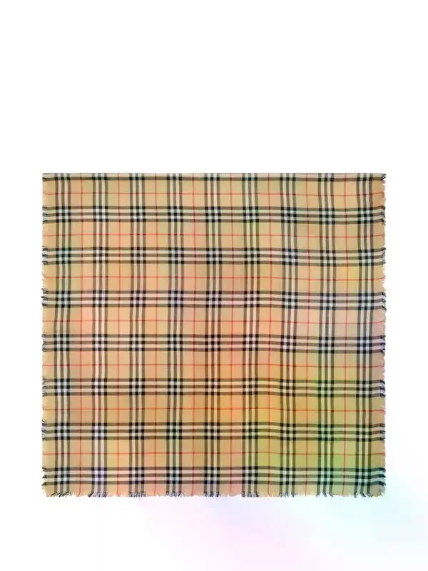 Burberry Check Cashmere-silk Scarf