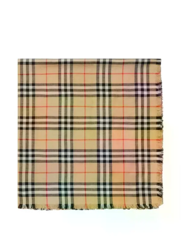 Burberry Check Cashmere-silk Scarf