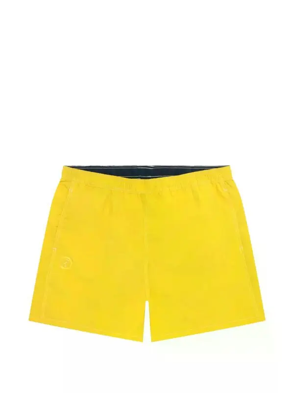 AAPE BY *A BATHING APE Logo Print Elasticated-waist Shorts - Yellow