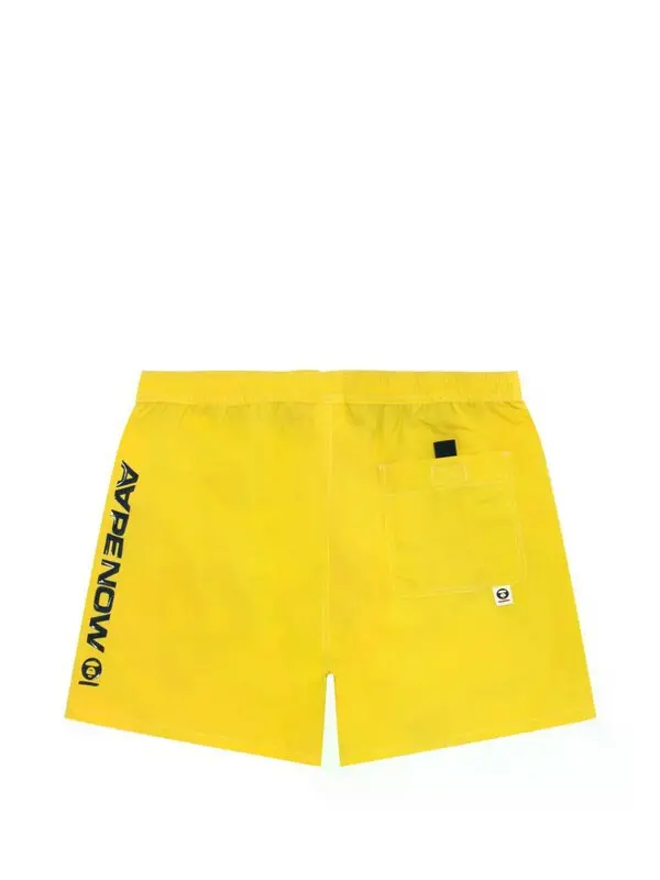 AAPE BY *A BATHING APE Logo Print Elasticated-waist Shorts