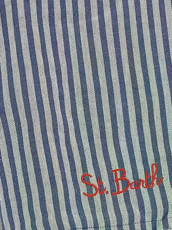 MC2 SAINT BARTH Fouta Striped Beach-towel