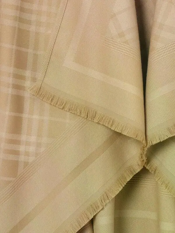 Burberry Check Wool-cashmere Cape