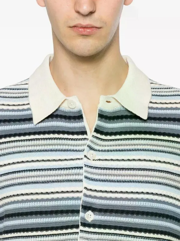 Nn07 Nolan 60019 Striped Knitted Shirt
