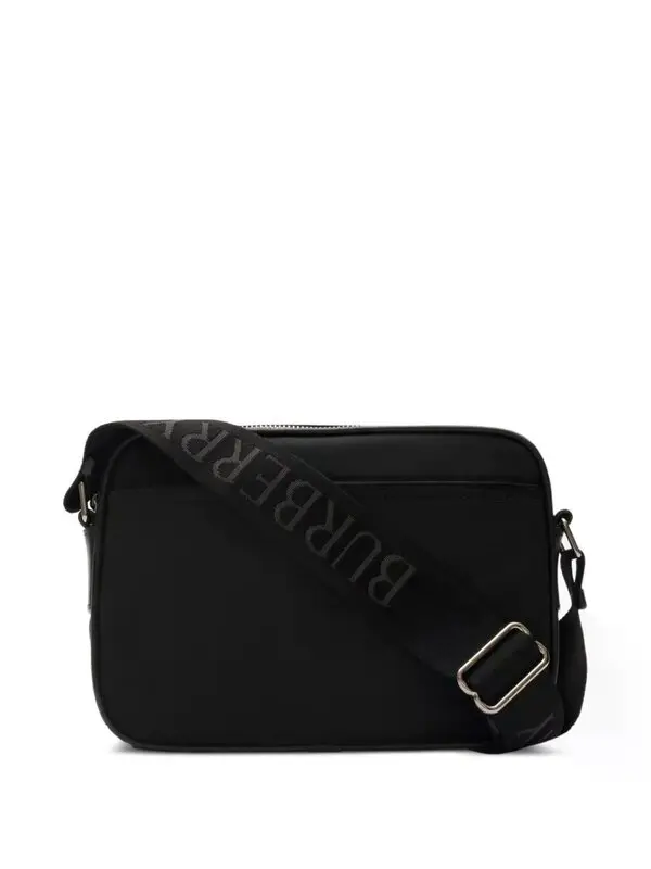 Burberry Nylon Crossbody Bag With Leather Trim