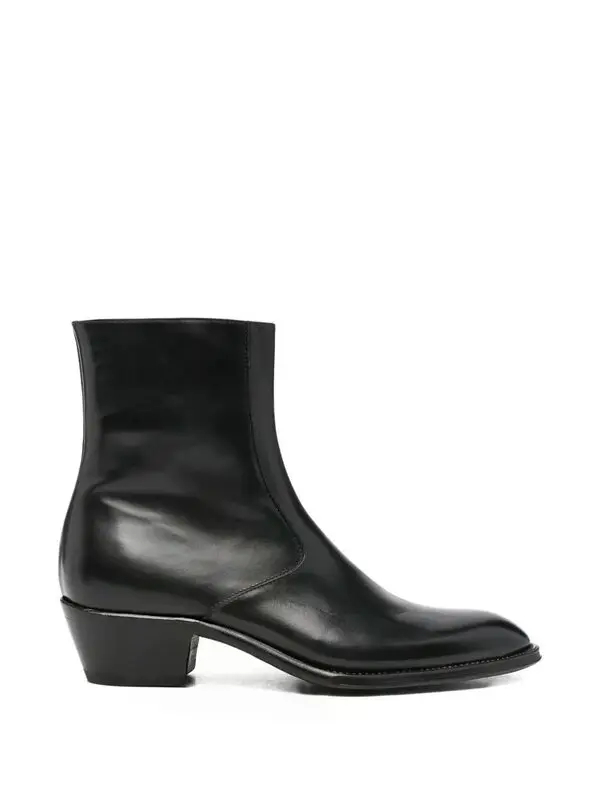 ERALDO Side-zip Leather Ankle Boots